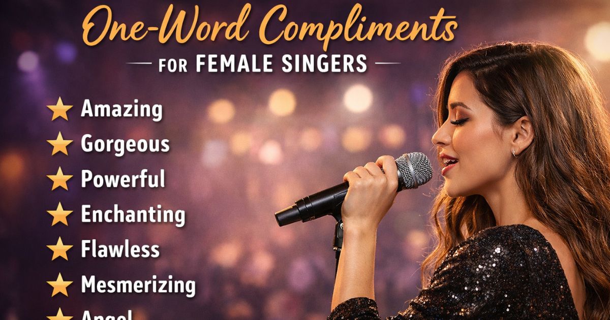 500+ Best Compliments for a Singers Incredible Performance 🎤